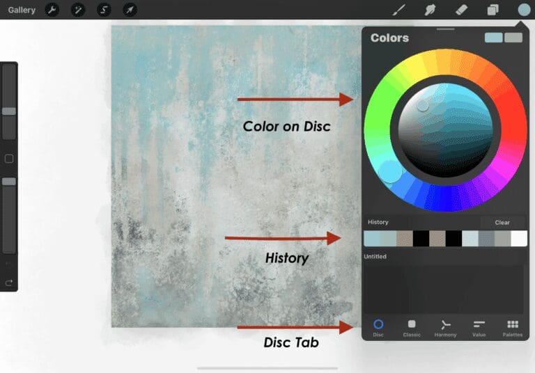 6 Easy Tips For Using The Color Picker Or Eyedropper Tools In Procreate ...