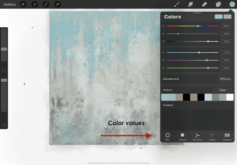 6 Easy Tips For Using The Color Picker Or Eyedropper Tools In Procreate ...